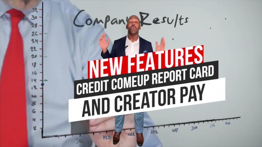 Credit Comeup Report Card And Creator Pay | Credit Comeup